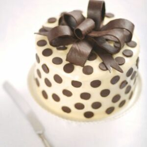 Independence Bootlegger Brown Ale Cake with Cocoa Dots - Edible Austin