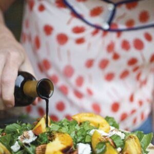 Matthew Buchanan’s Peach and Arugula Herb Salad - Edible Austin